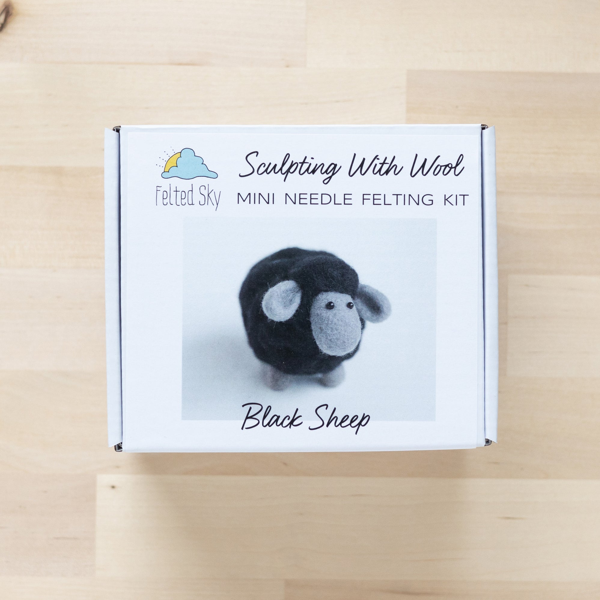 Black Sheep Mini Needle Felting Kit– Felted Sky
