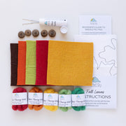 Fall Leaves & Acorns Needle Felting Kit – Felted Sky