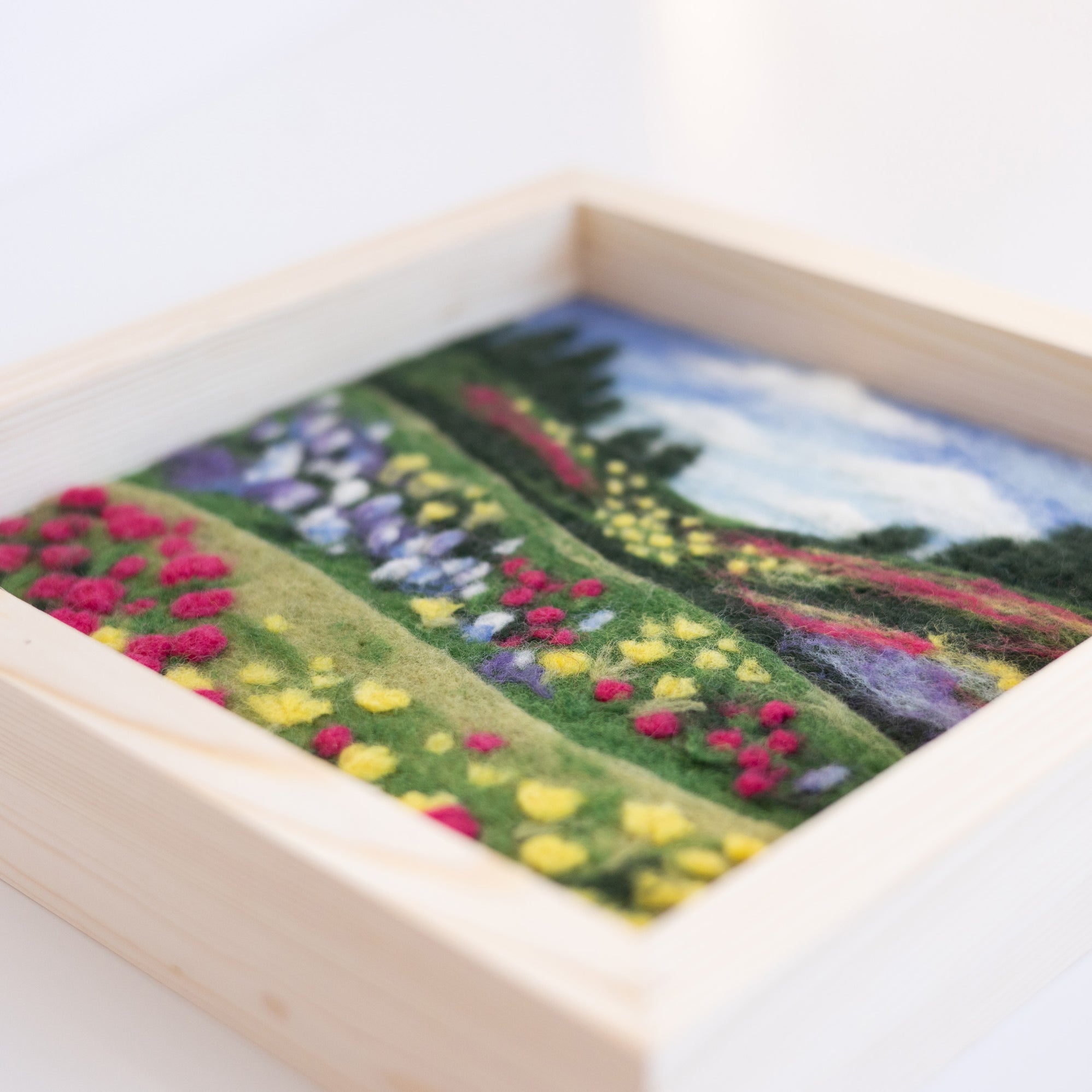 Flower Fields Needle Felting Kit– Felted Sky