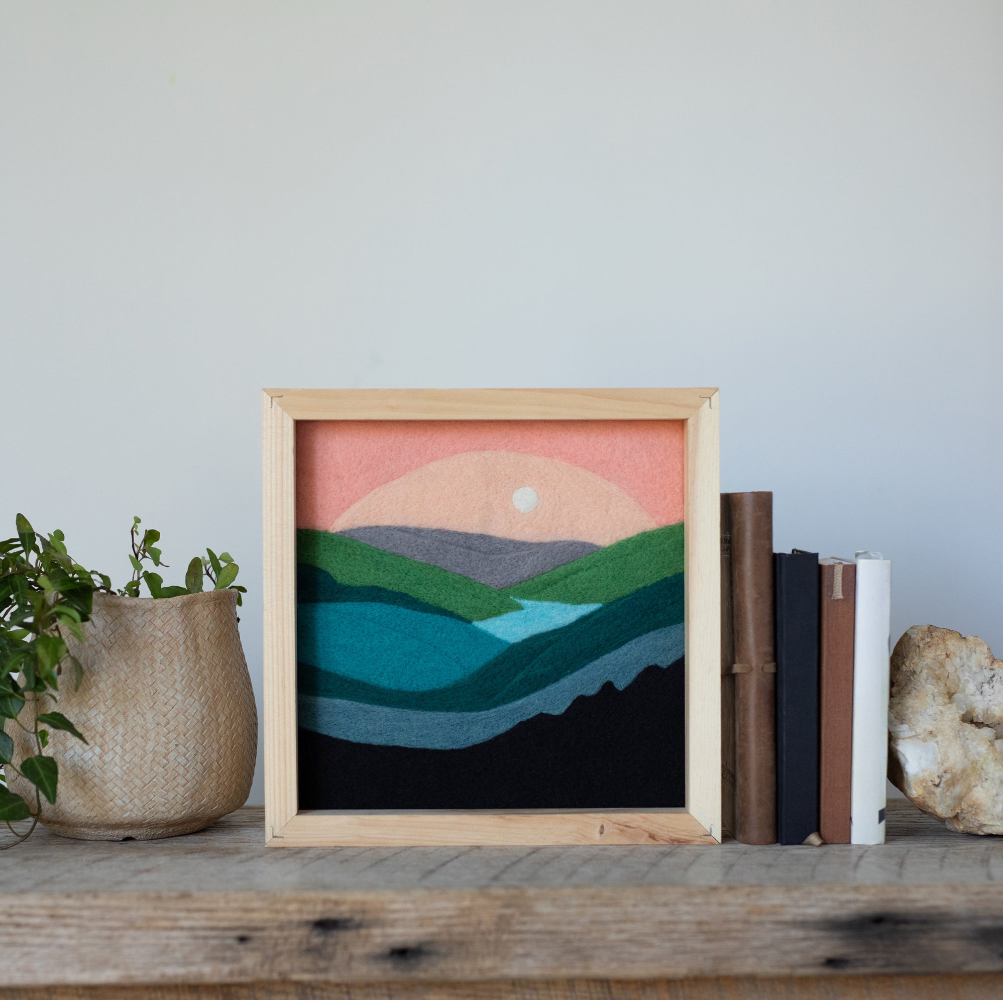 Moonlit Mountains Needle Felting Kit– Felted Sky