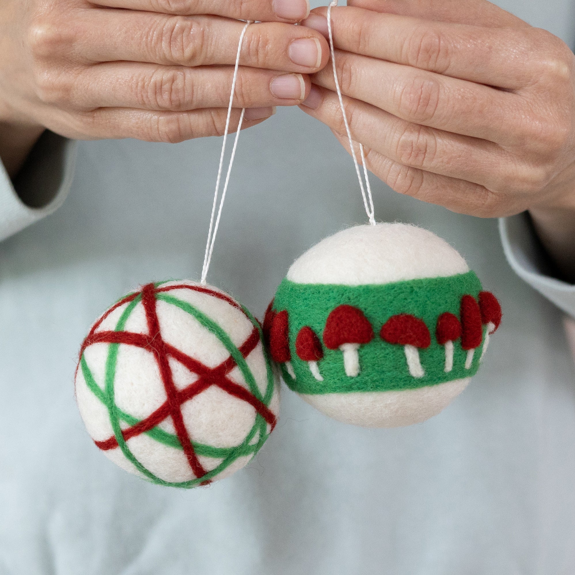 Ornament Duo Mini Needle Felting Kit– Felted Sky