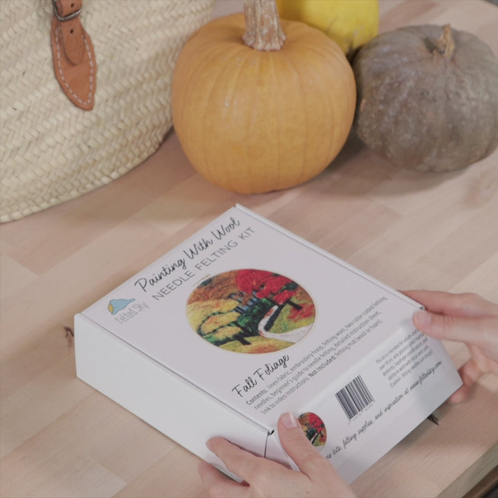 Fall Foliage Needle Felting Kit – Felted Sky
