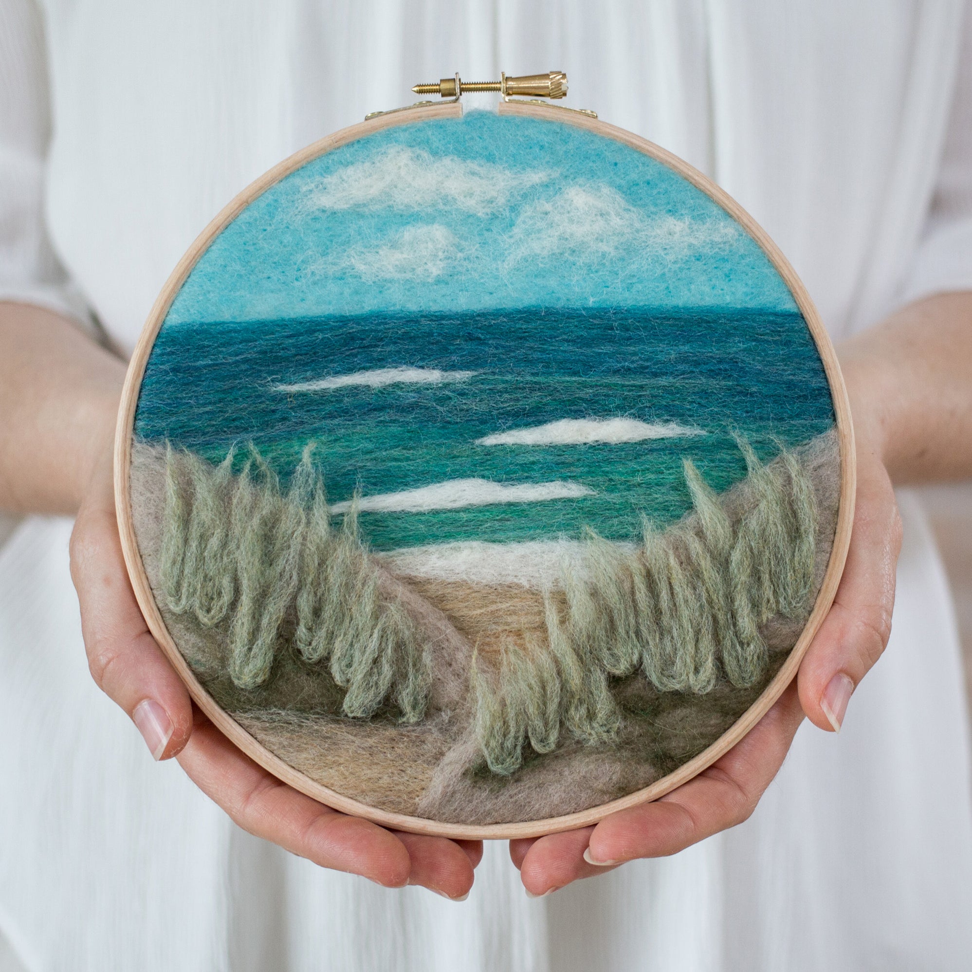 Beach View Needle Felting Kit– Felted Sky