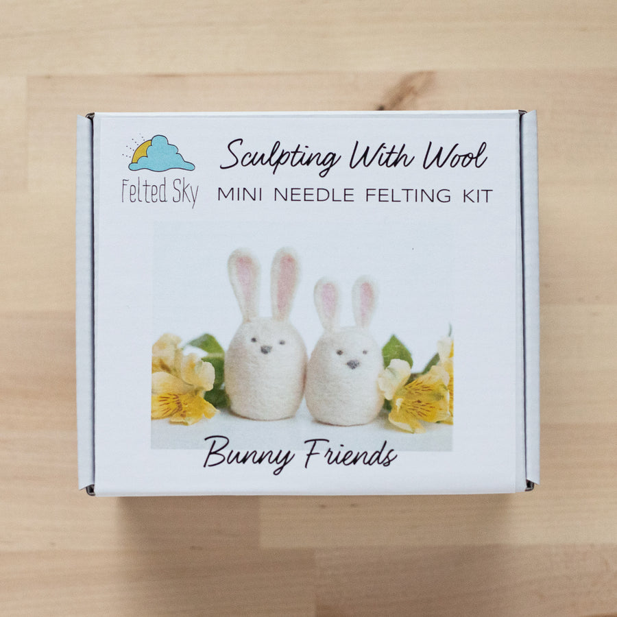 Bunny Friends Mini Needle Felting Kit – Felted Sky