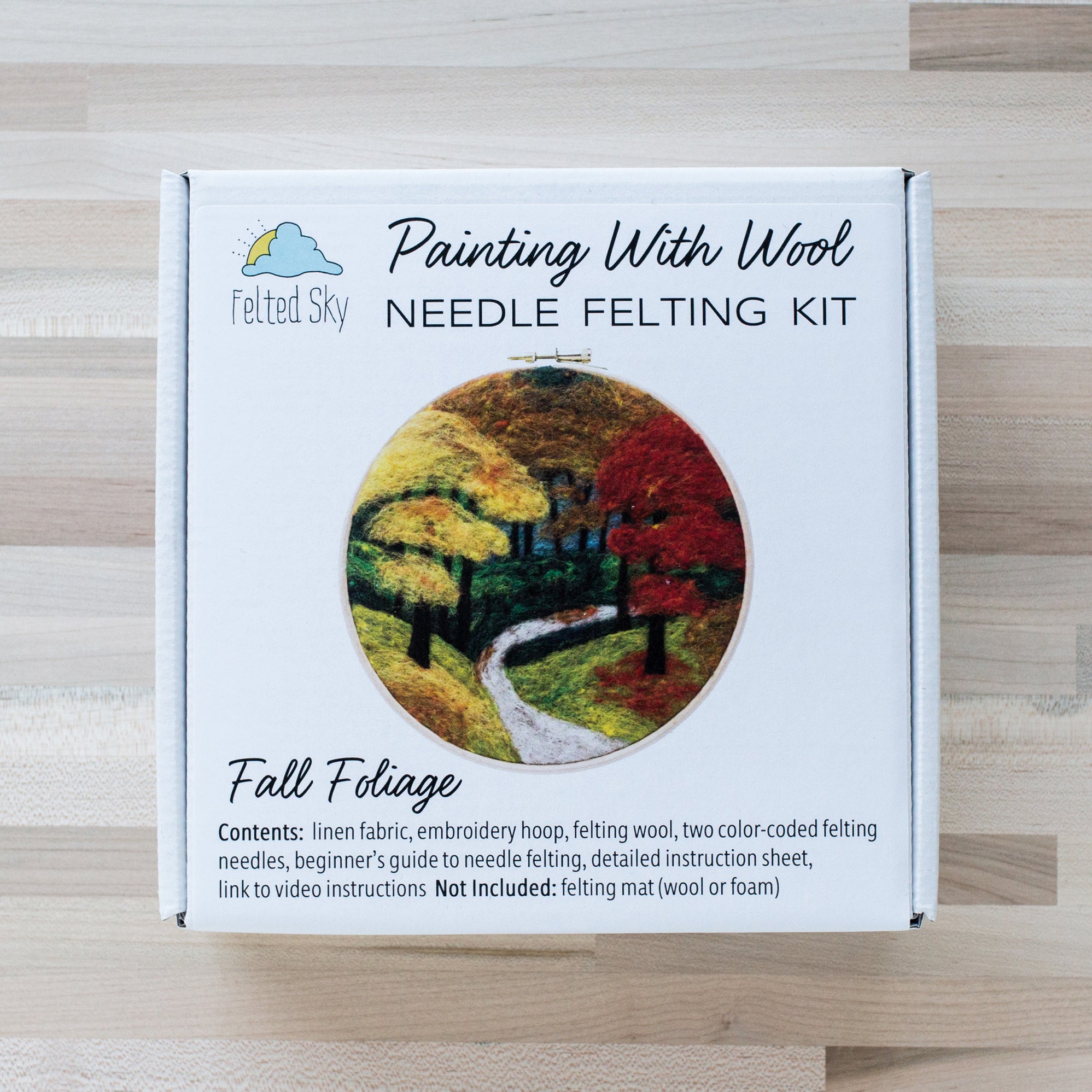 Fall Foliage Needle Felting Kit– Felted Sky