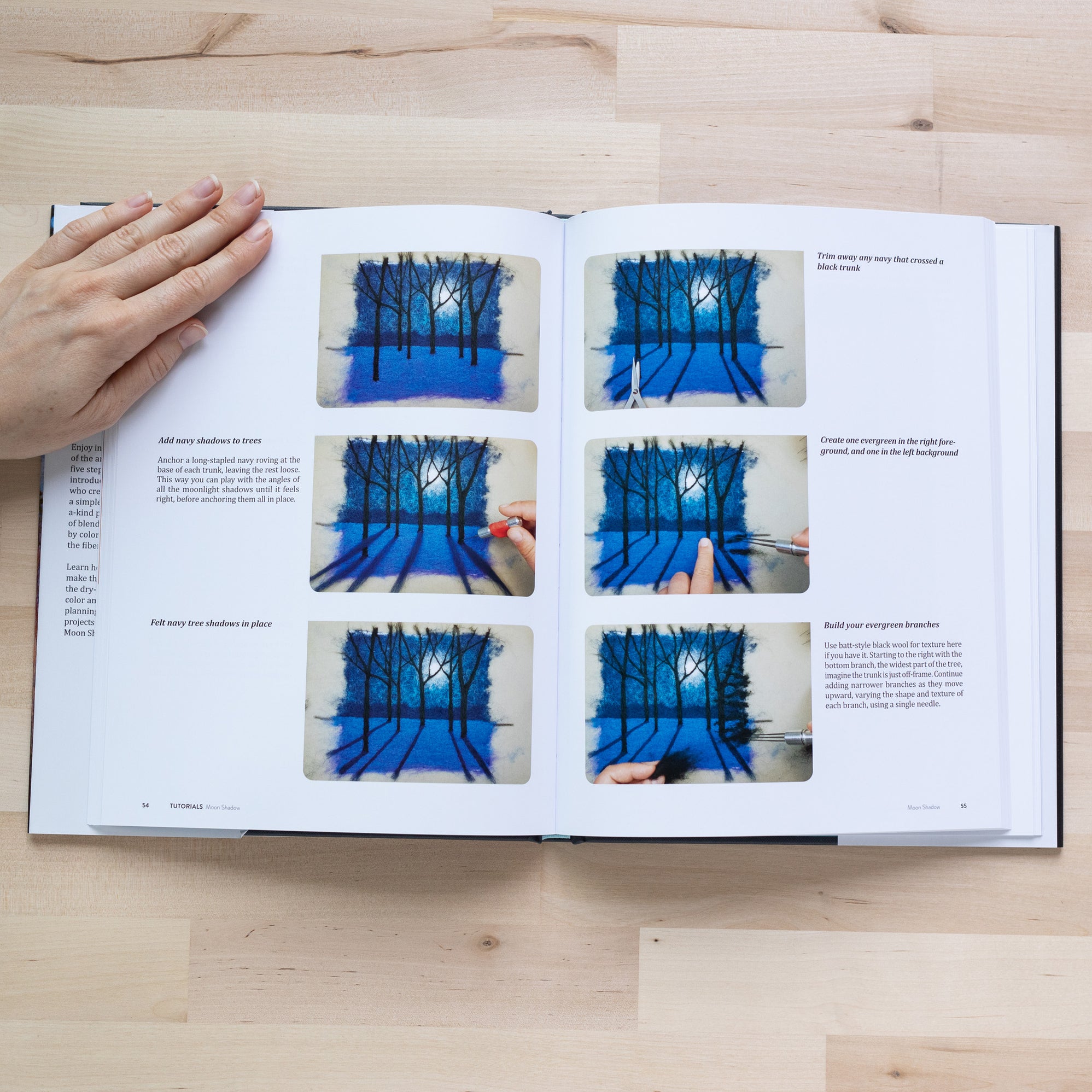 Landscapes in Wool Book – Felted Sky