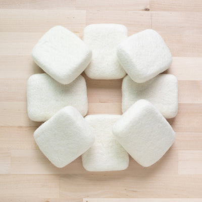 Wool Micro Mat– Felted Sky